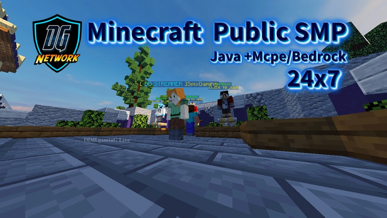 Minecraft New SMP LIVE ! || Minecraft SMP 24/7 java & MCPE || #gaming # ...