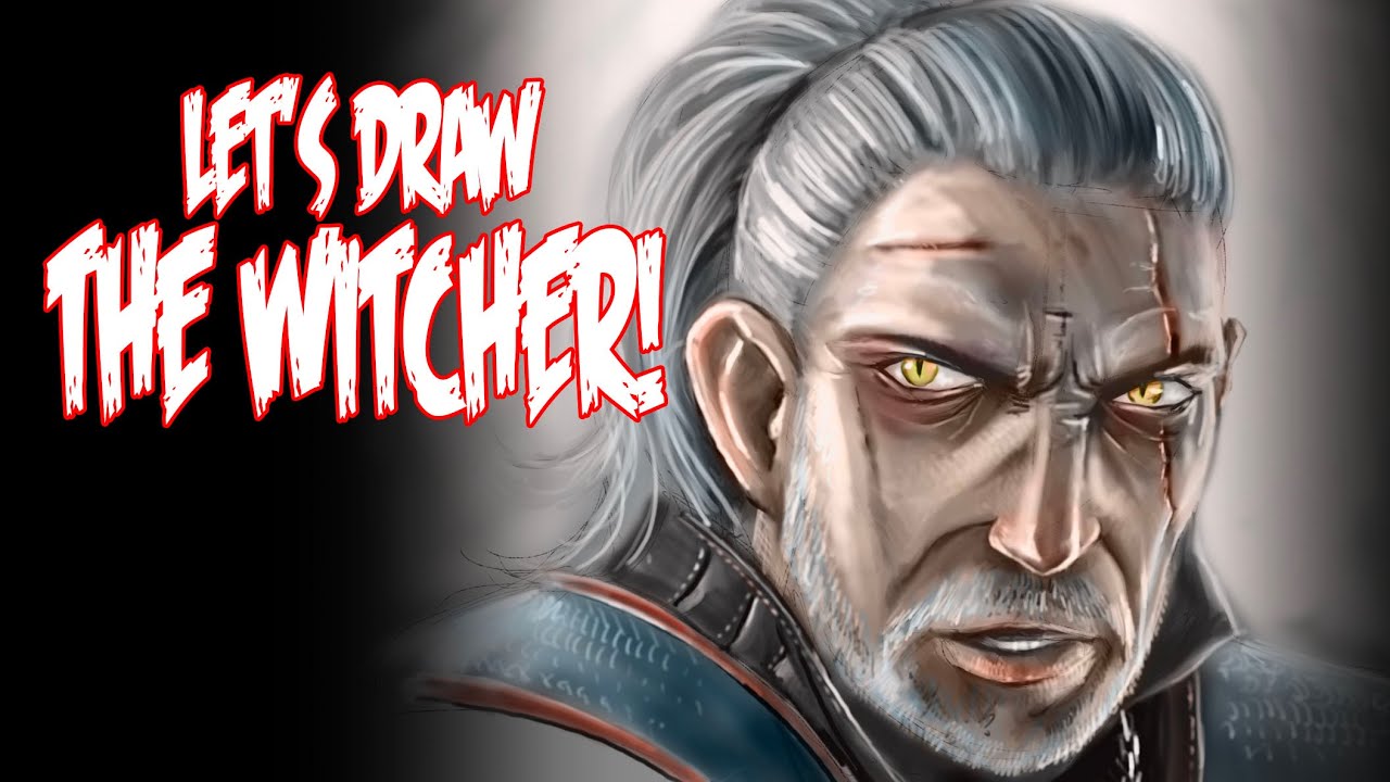 Let's Draw The Witcher! I'm learning how to paint better with my iPad ...