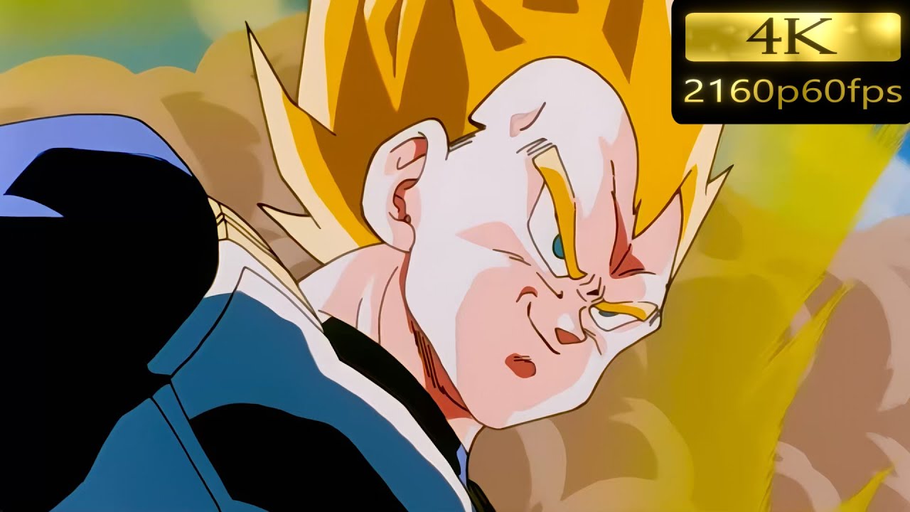Vegeta Turns Super Saiyan For The First Time ENG DUB [2160p60fps] (AM ...