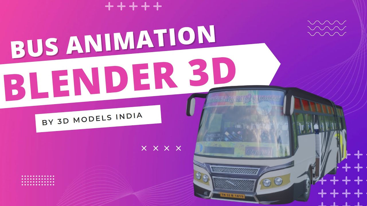 BUS 3D MODEL ANIMATION - YouTube