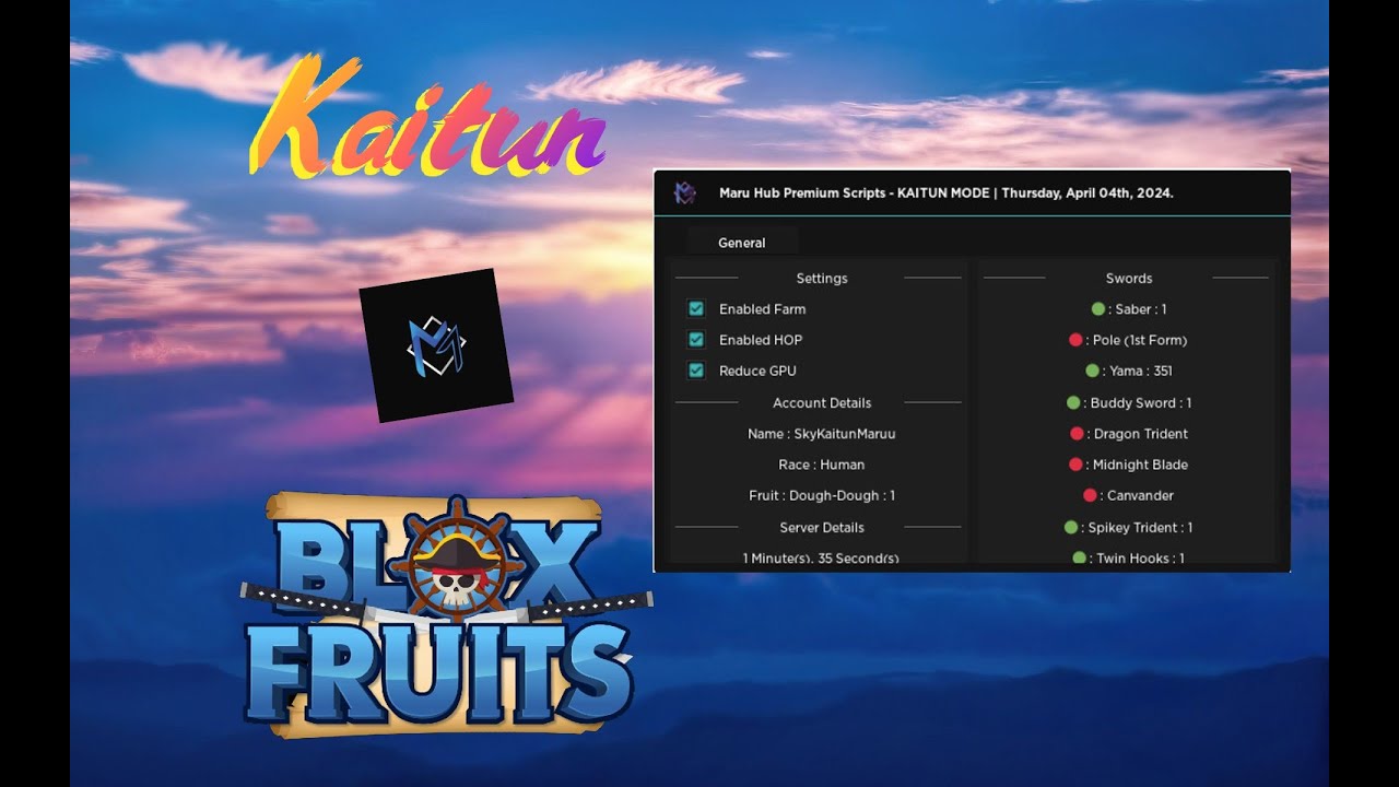 Blox Fruit - Maru Hub Kaitun 1-2550 Showcase With Arceus - YouTube