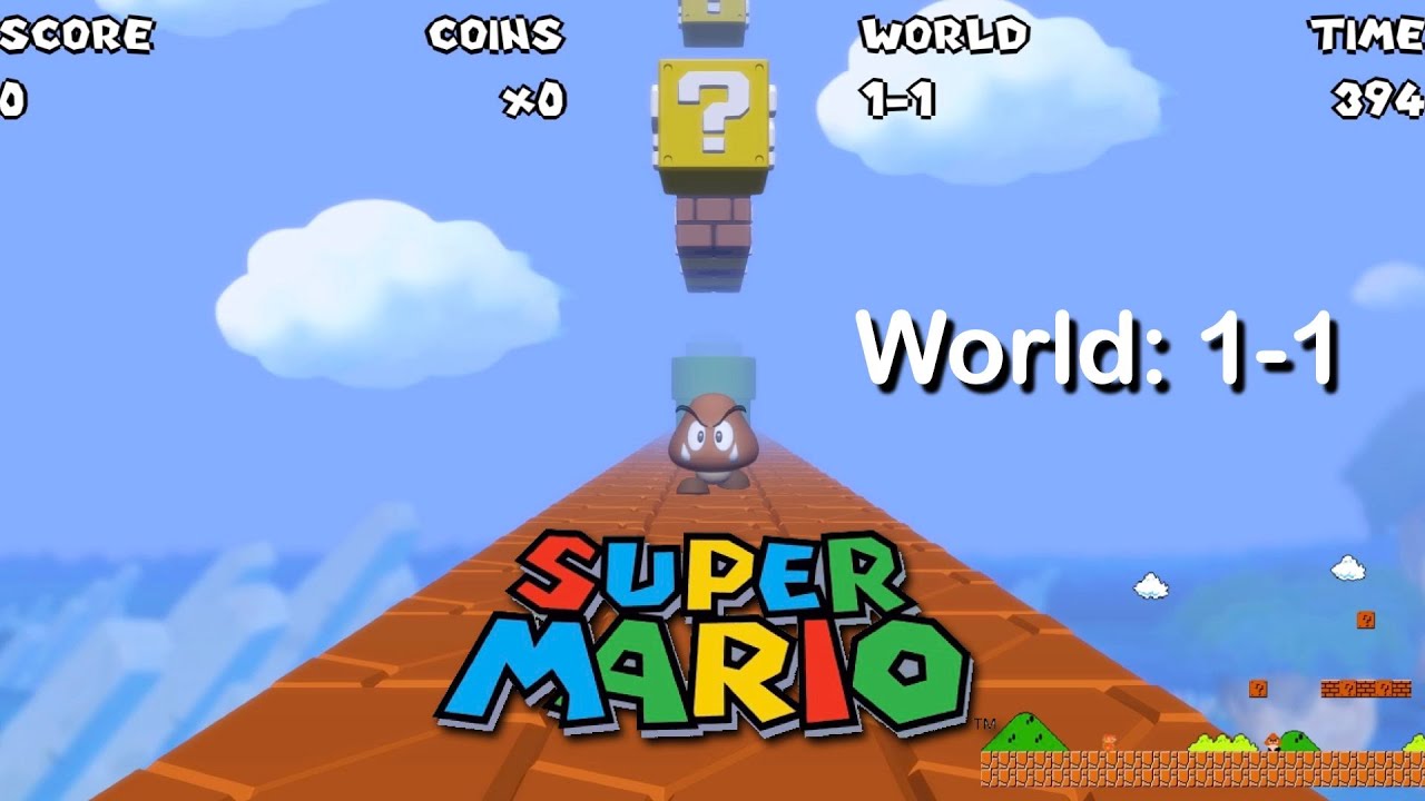 Super Mario Bros. In First Person | World: 1-1 | Windows | Mac OS X ...