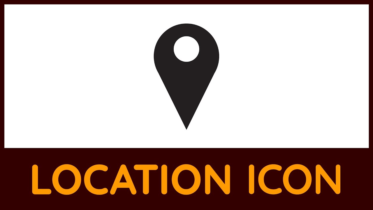 How to create Location icon in Illustrator - YouTube