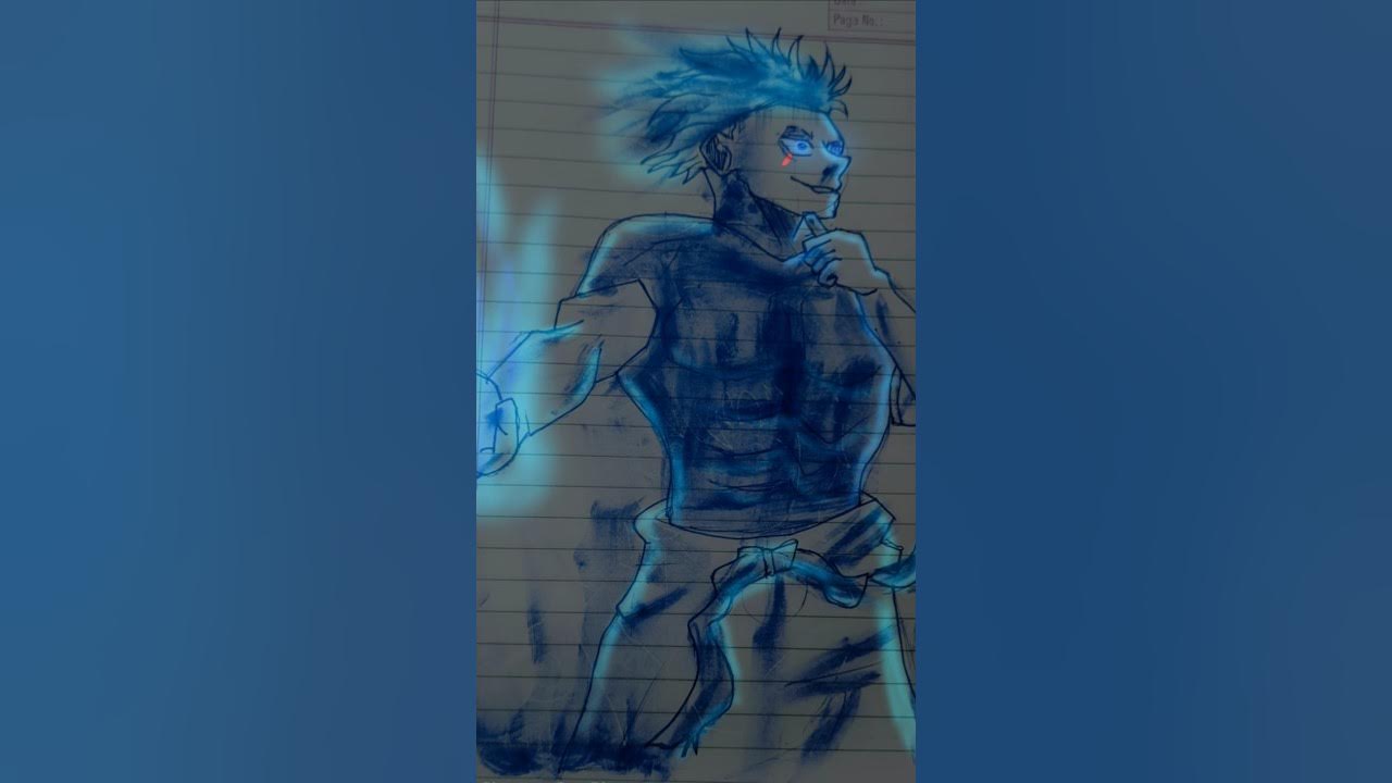 Gojo pen art🔥 - YouTube