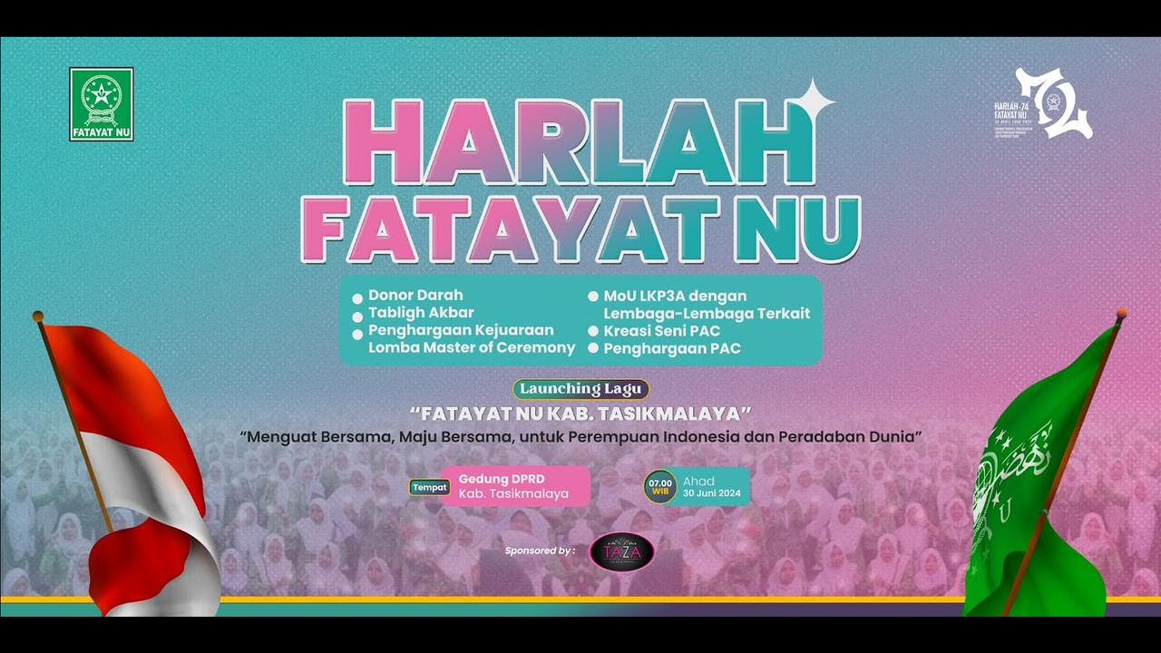 🔴 (LIVE) HARLAH FATAYAT NU | PC FATAYAT NU KAB. TASIKMALAYA - YouTube