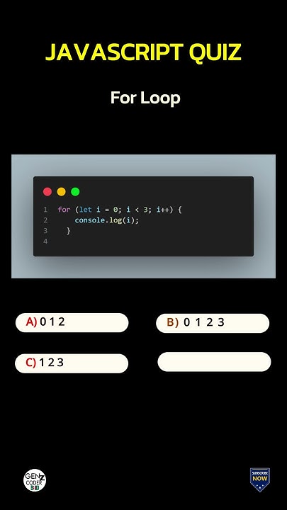For Loop || JAVASCRIPT INTERVIEW QUESTION-36 || JS QUIZ || #shorts # ... For Loop || JAVASCRIPT INTERVIEW QUESTION-36 || JS QUIZ || #shorts # ...