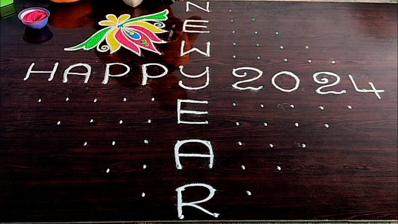 New Year Special Rangoli Designs 2024/New Year Rangoli Designs/New Year ...