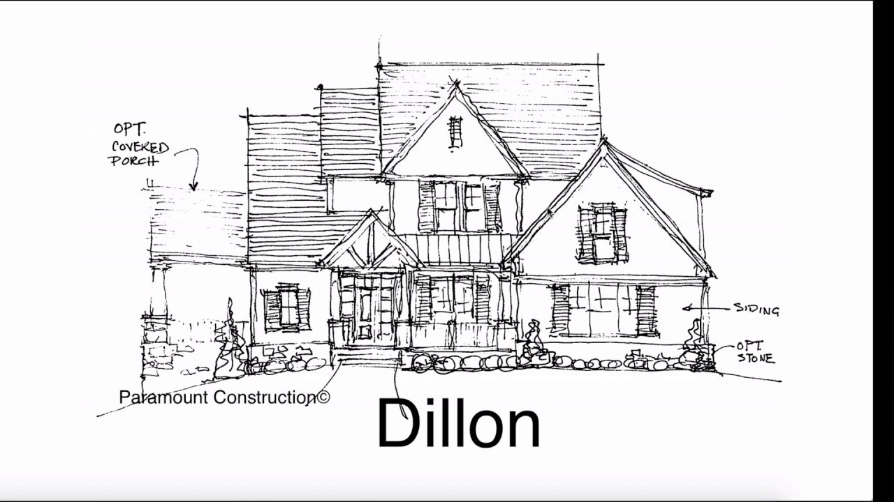 Dillon New Home Side Load Garage Home - YouTube