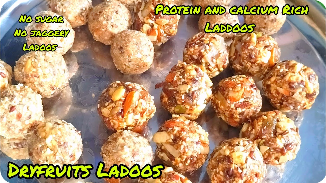 Dry fruits Laddoos/Protein Ladoos/Ladoos To Get Rid of Thyroid Problem ...