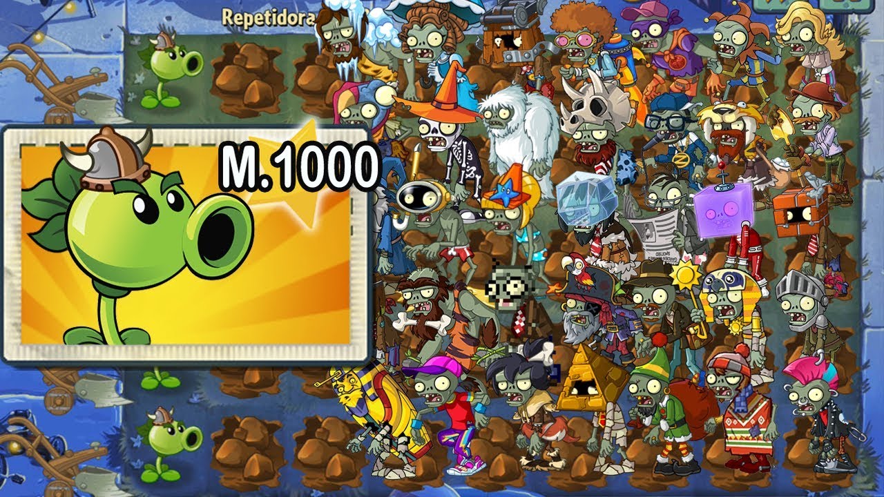 Plants vs Zombies 2 - Alv Super Repetidora Level 1000 - YouTube