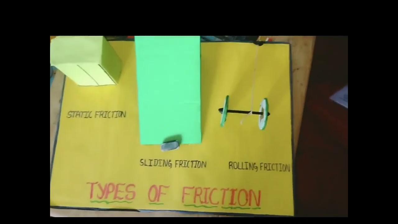TYPES OF FRICTION| science working model| - YouTube