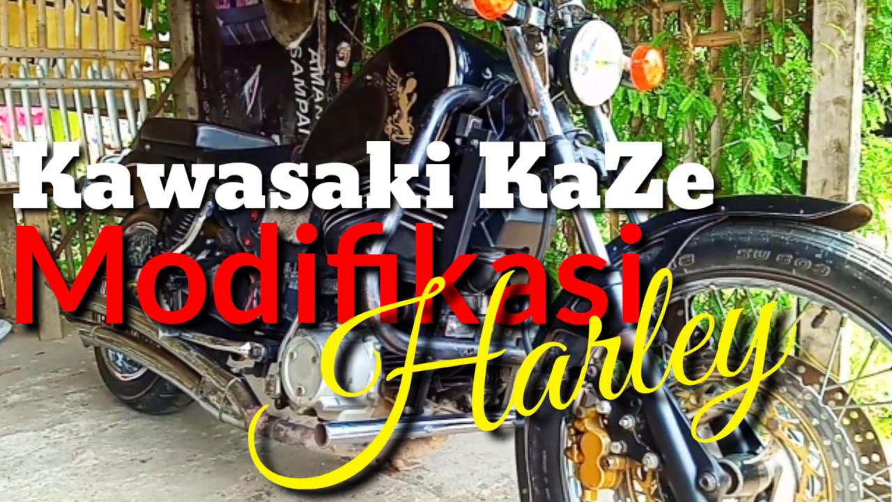 Kawasaki Kaze Modifikasi Harley - YouTube