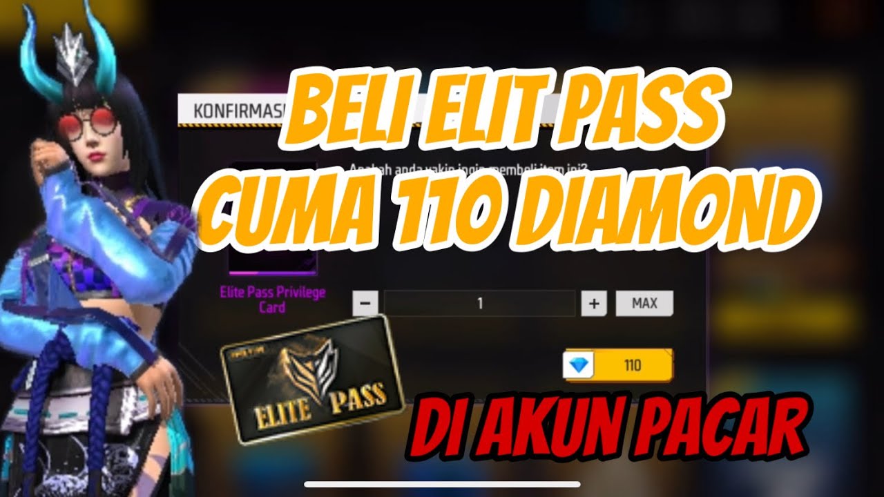 ELIT PASS CUMA 110 DIAMOND | FREE FIRE - YouTube