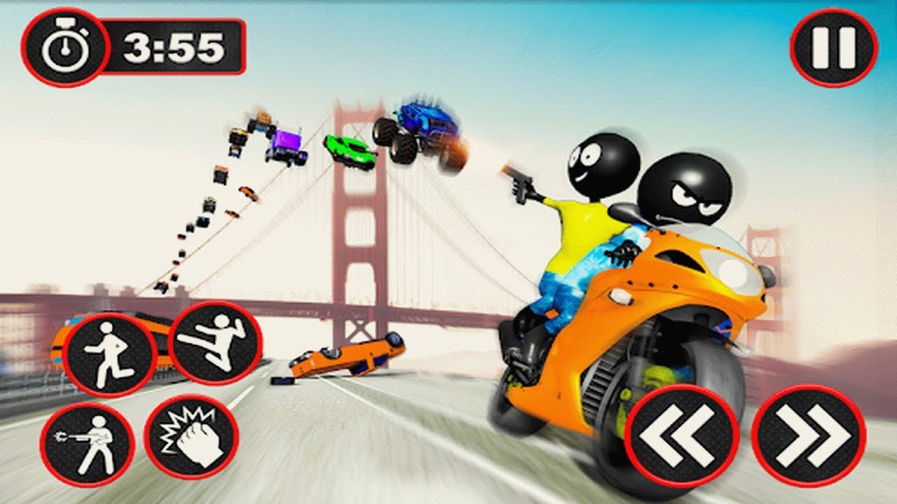 Stickman Grand Gangster (stickman game video) Android Gameplay [HD ...