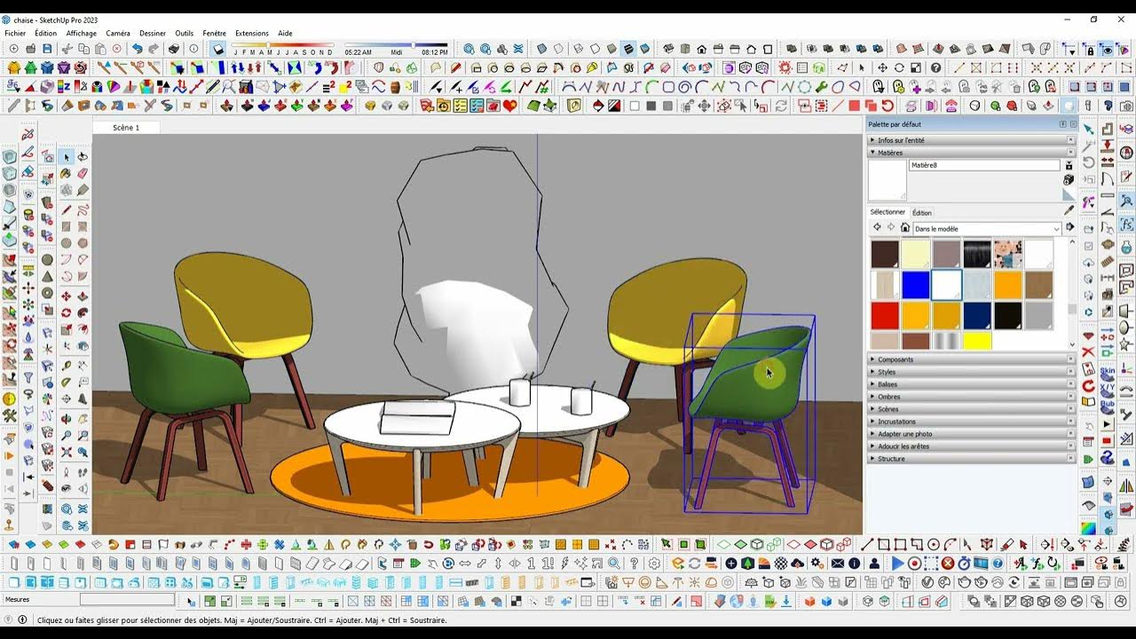 sketchup - script ruby qui exporte en csv les couleurs en hexa et réimporte pour mise à jour ...
