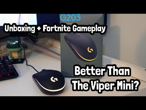BETTER than the Viper Mini? | Logitech G203 + Fortnite Gameplay - YouTube