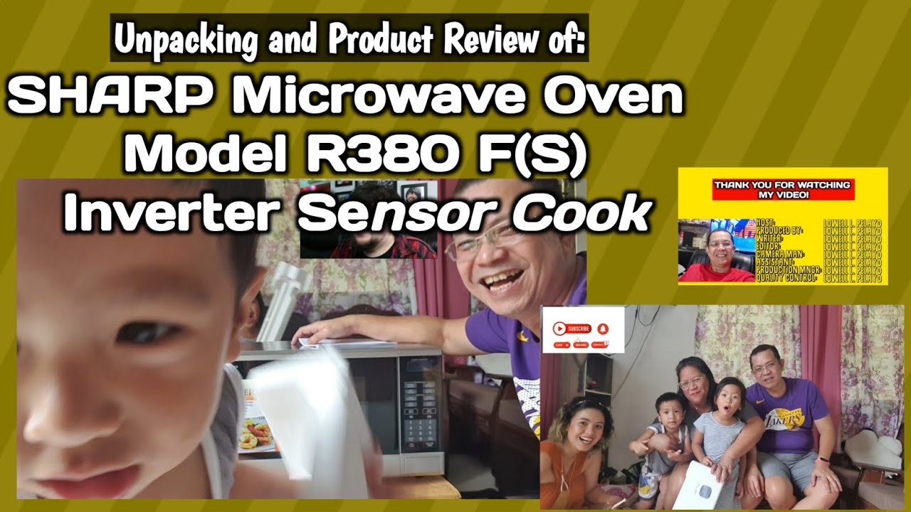 SHARP Microwave Oven Model R380 F(S)Inverter Sensor Cook |Unboxing and ...