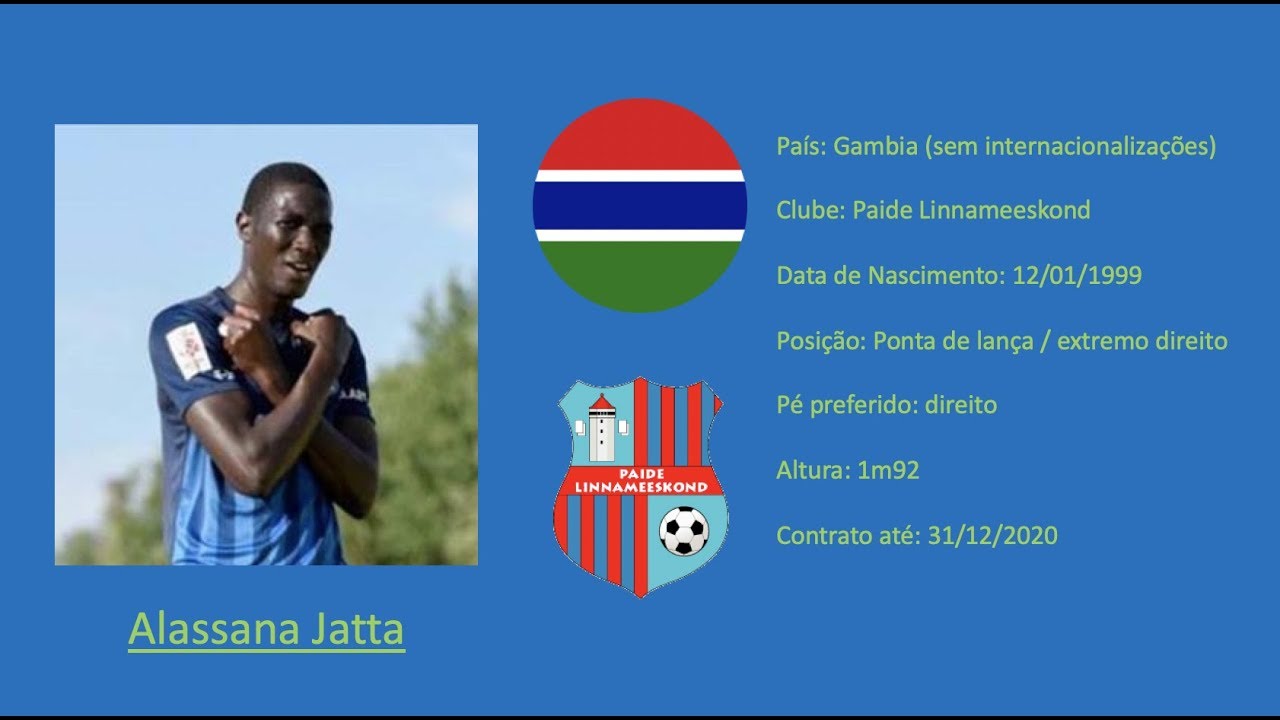 Alassana Jatta (Viborg FF / Paide Linnameeskond / Gambia) 2019 ...