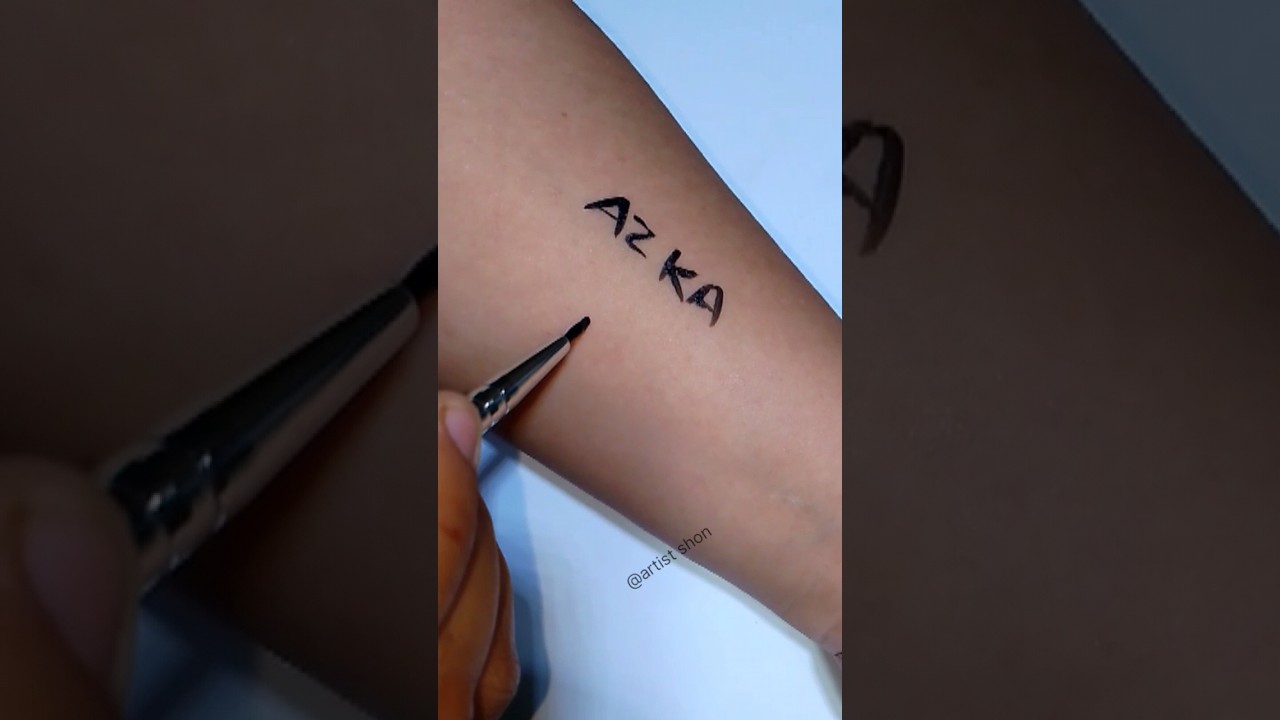 azka name into logo comment your name #shorts #youtubeshorts - YouTube