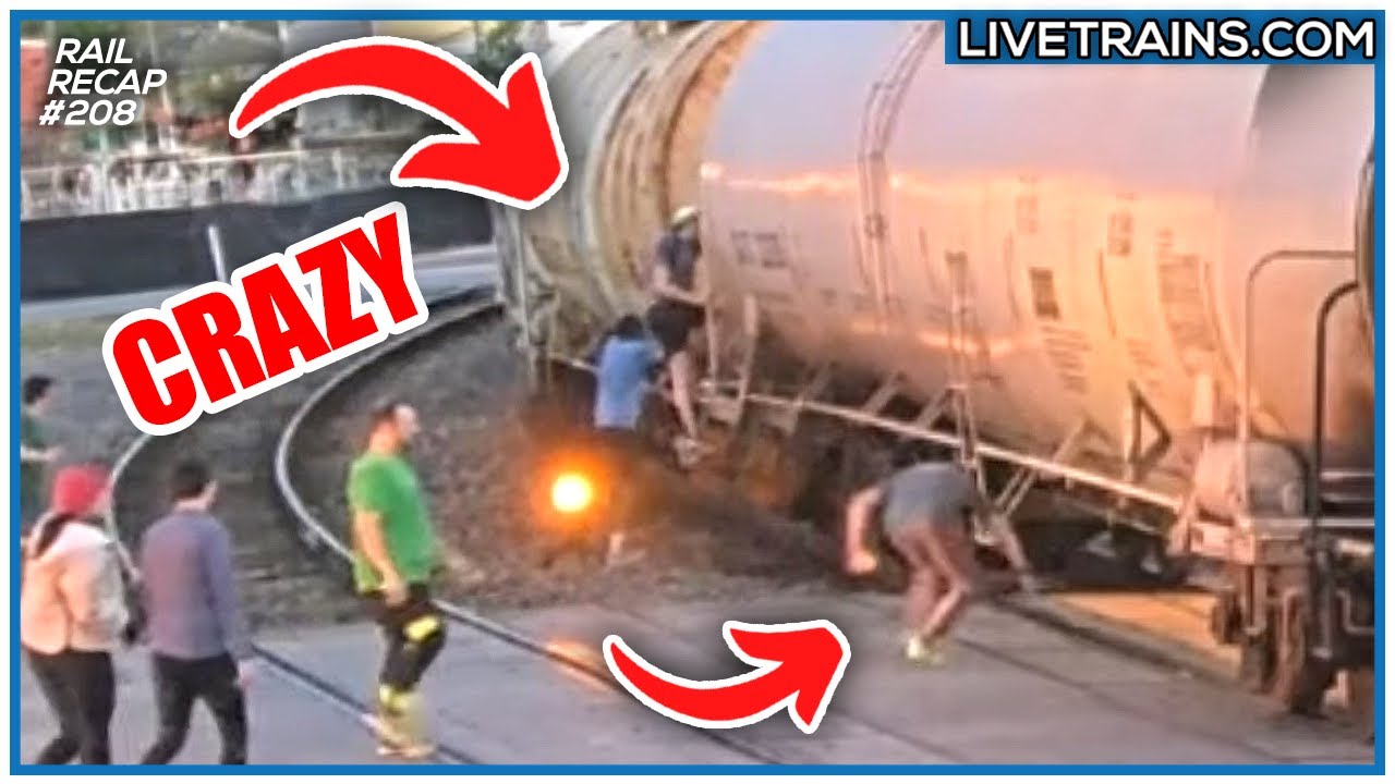 Marathon Runners Climb & Crawl Under Train, Plus Chessie CWR Cars ...