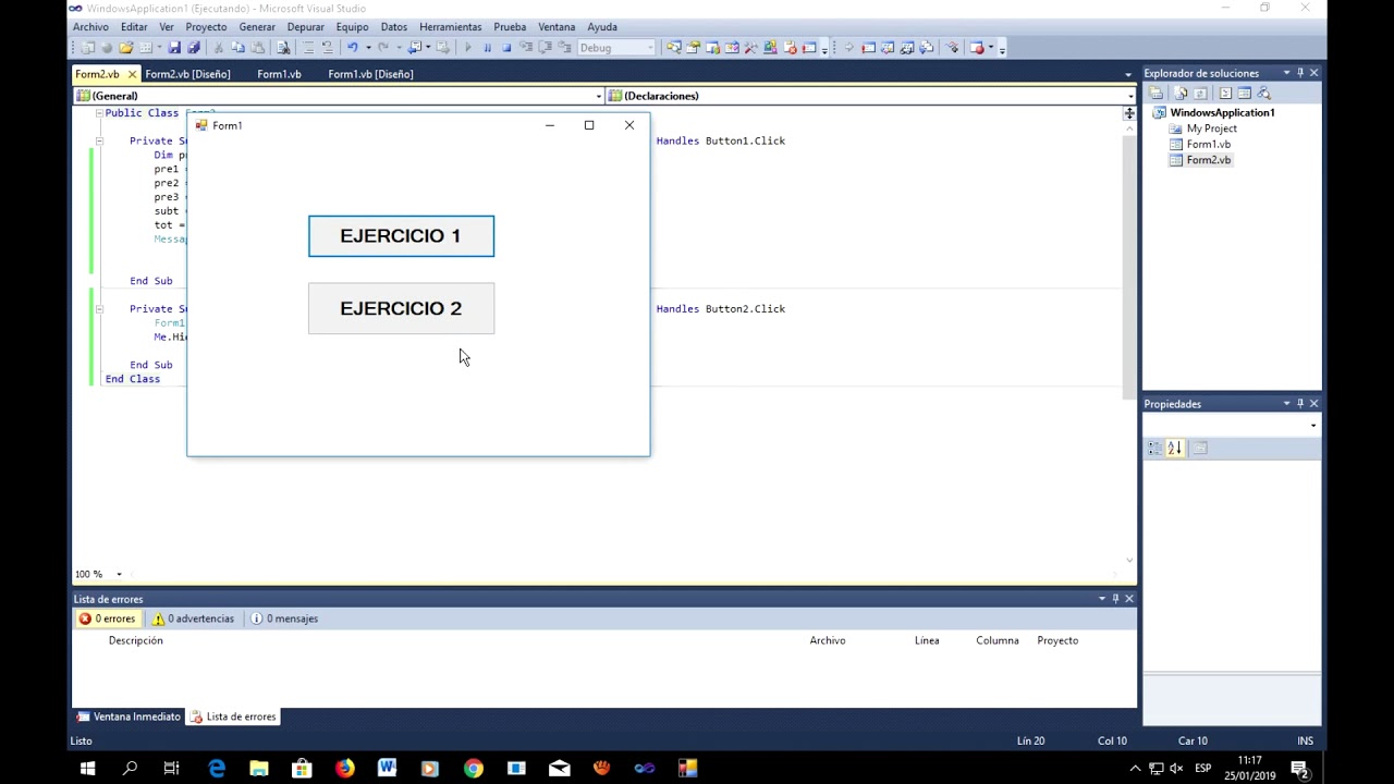 Ejercicio en VB (Prueba) - YouTube