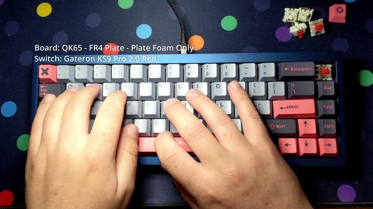 Switch Review: Gateron KS9 Pro 2 0 Red (feat. QK65) - YouTube
