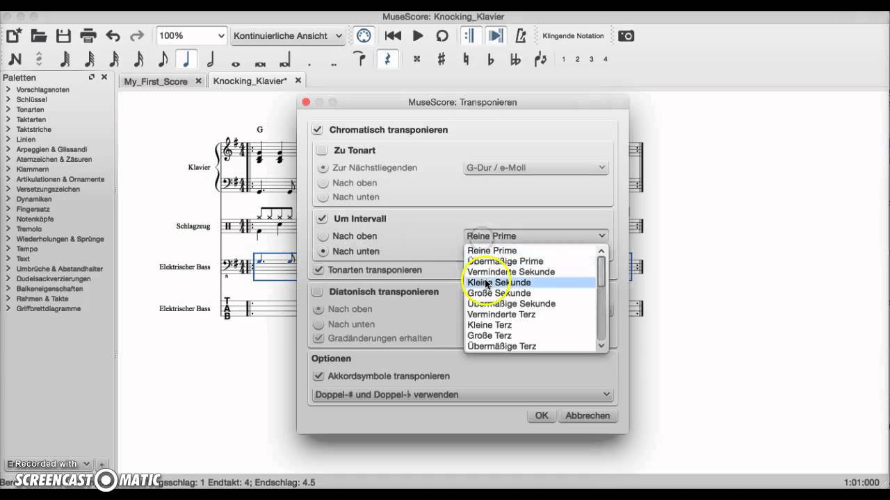 Bass Tabulatur in MuseScore 2 - YouTube