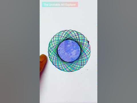 Multi colour spirograph #shortsfeed #relaxing #spirograph - YouTube