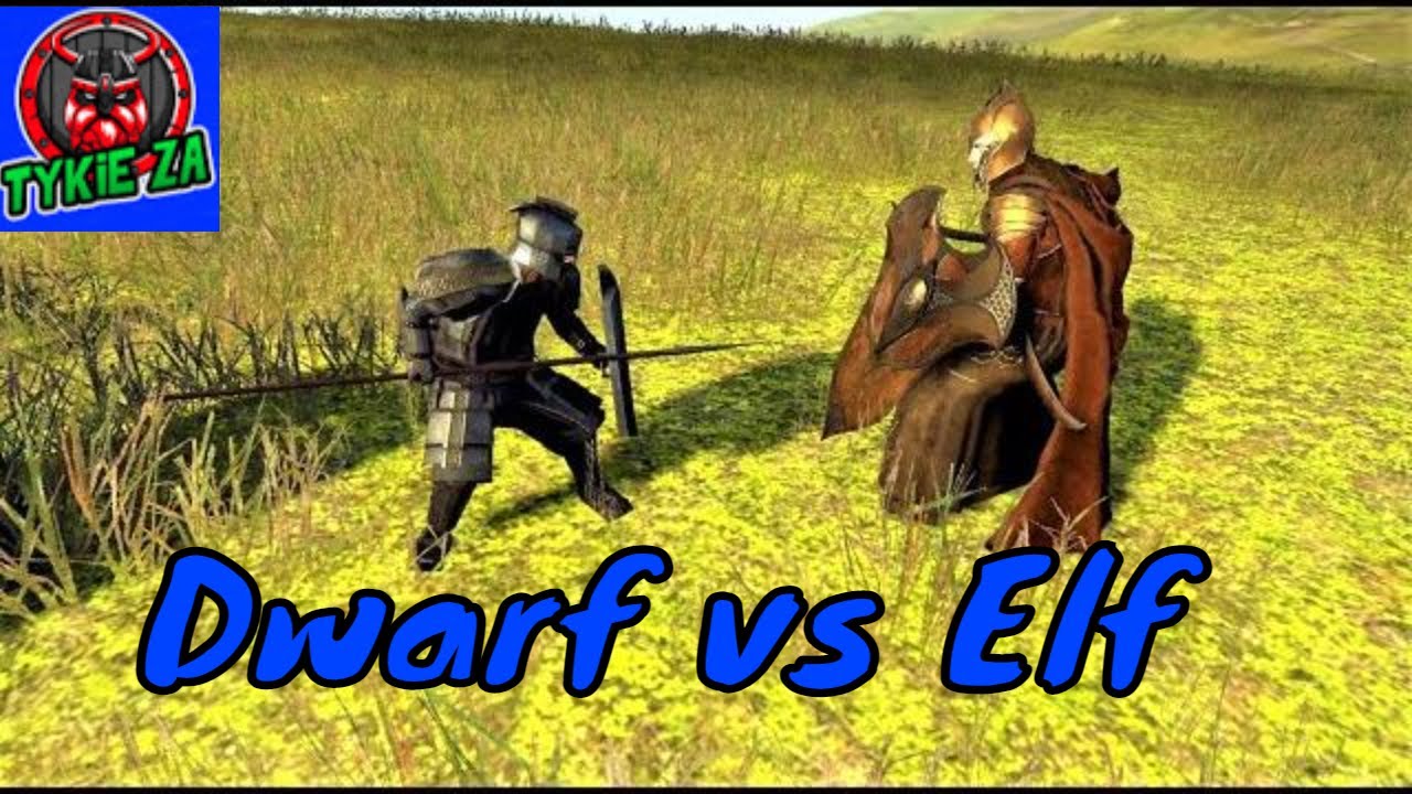 Dwarf VS Elf Rise of Mordor - YouTube