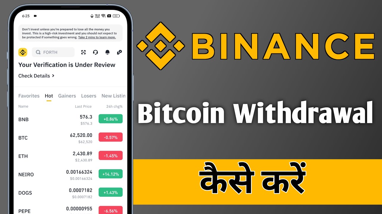 Binance Se Bitcoin Withdrawal Kaise Kare, Binance Bitcoin Withdrawal ...