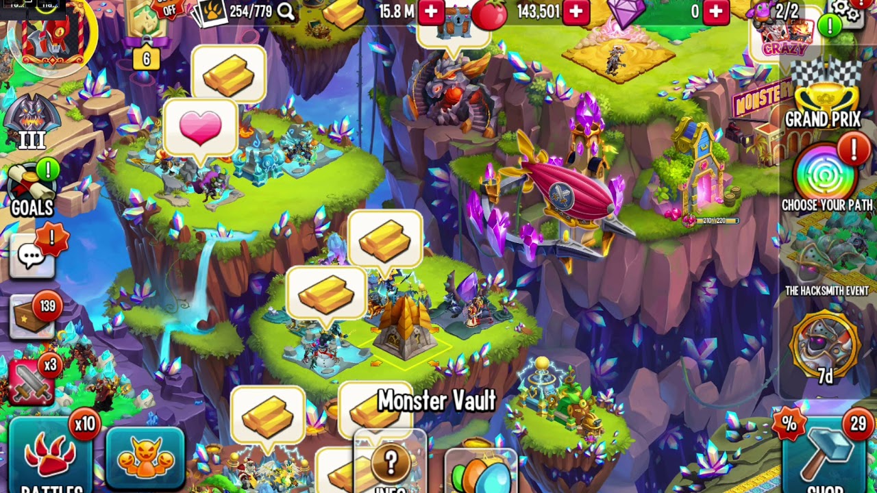 monster legends letalis 1 to 100 - YouTube
