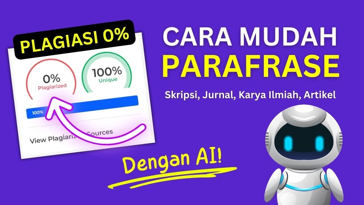🔴 Tutorial Parafrase Skripsi Otomatis Dengan AI || Tutorial AI Untuk ...