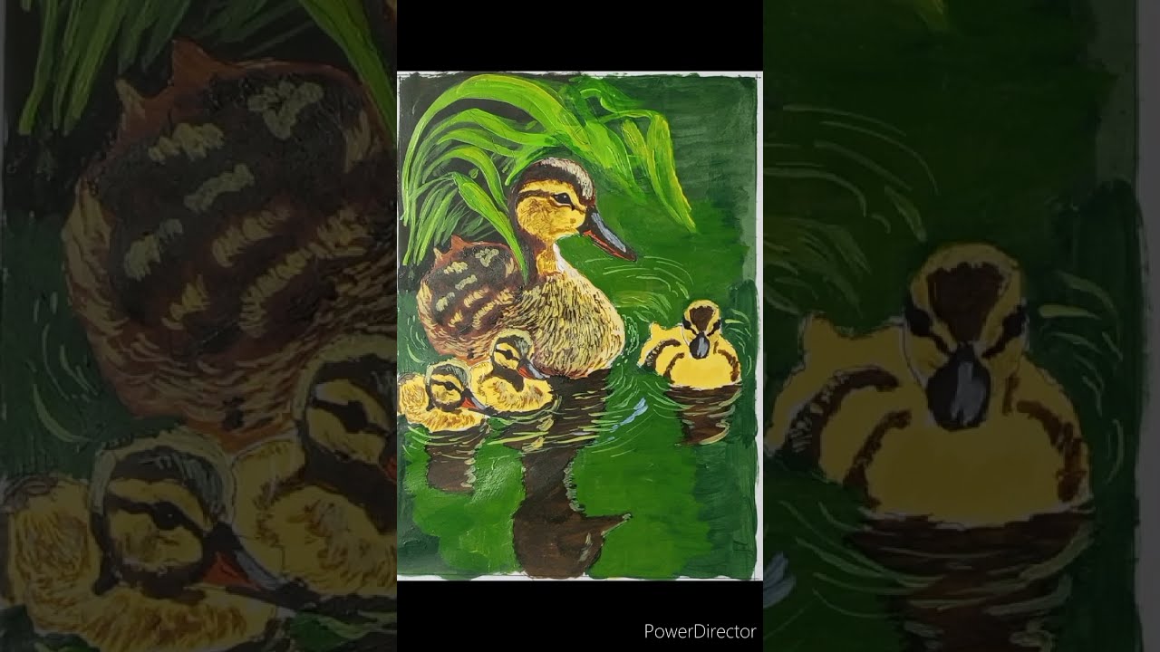 duck painting|how to make duck|duck drawing - YouTube