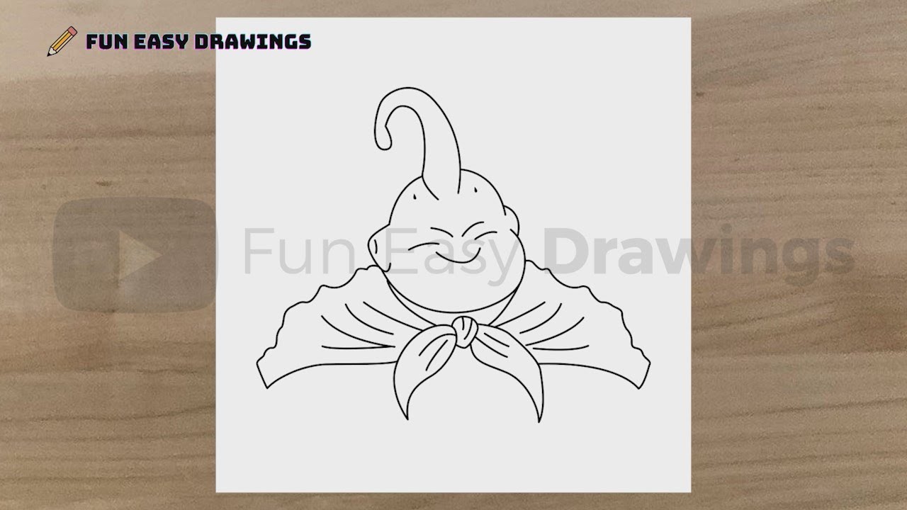 How to Draw Innocent Buu Easy - Dragon Ball @funeasydrawings # ...
