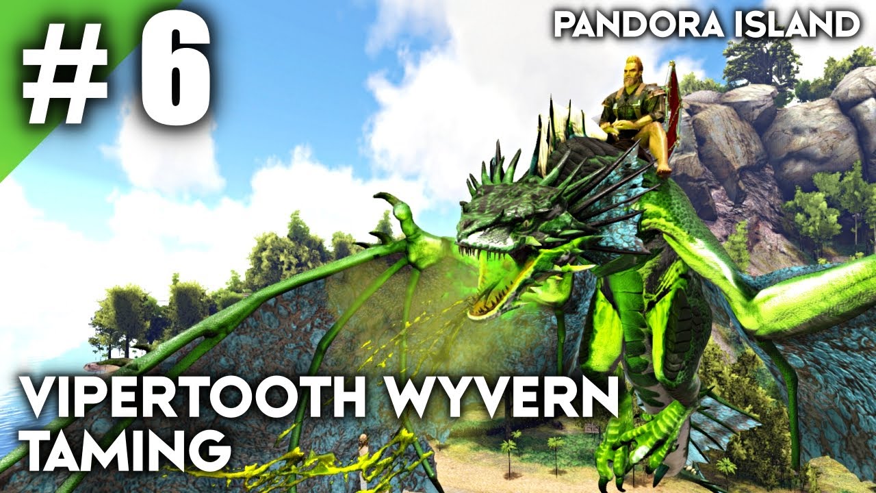 Taming Vipertooth Wyvern | Ark - Pandora Island | Majaako Gaming | EP ...