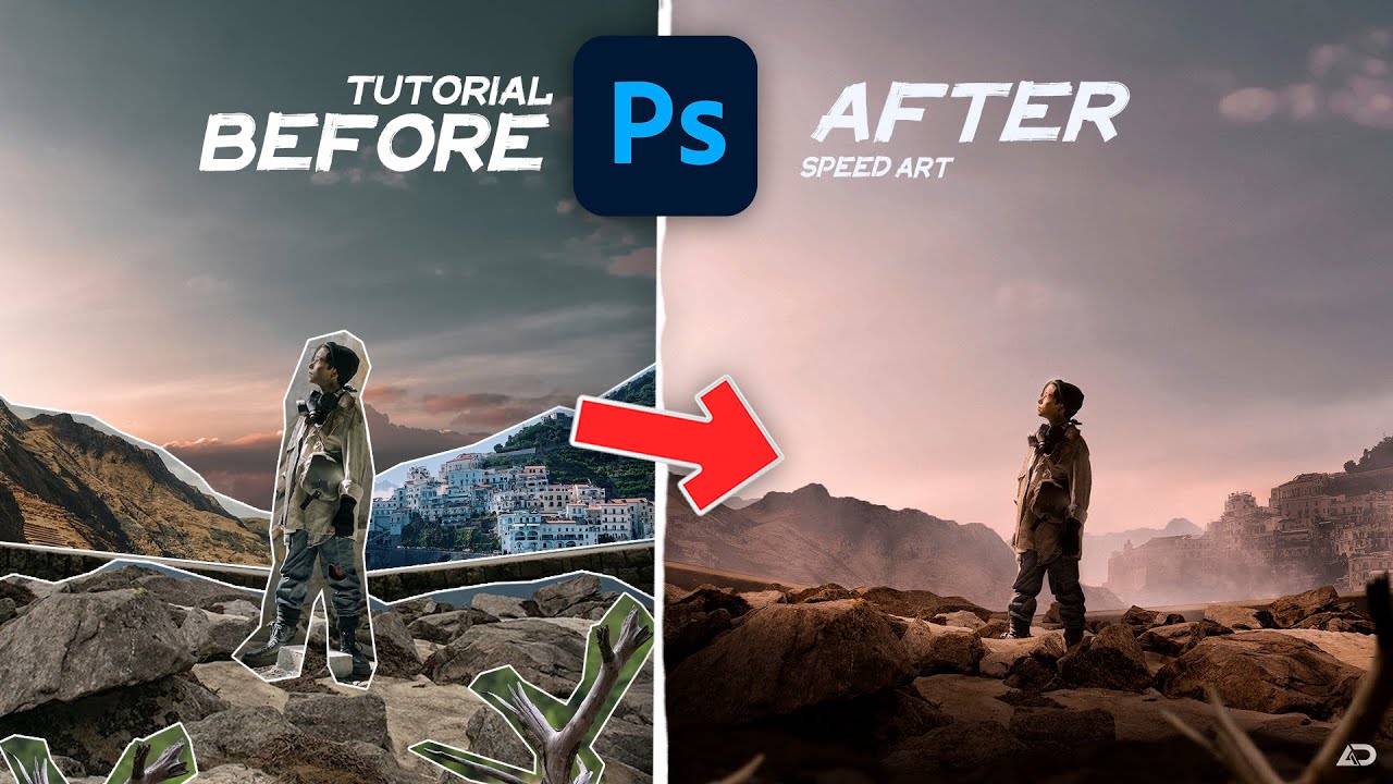 Fantasy View Photoshop Manipulation Tutorial | Speed Art +PSD - YouTube