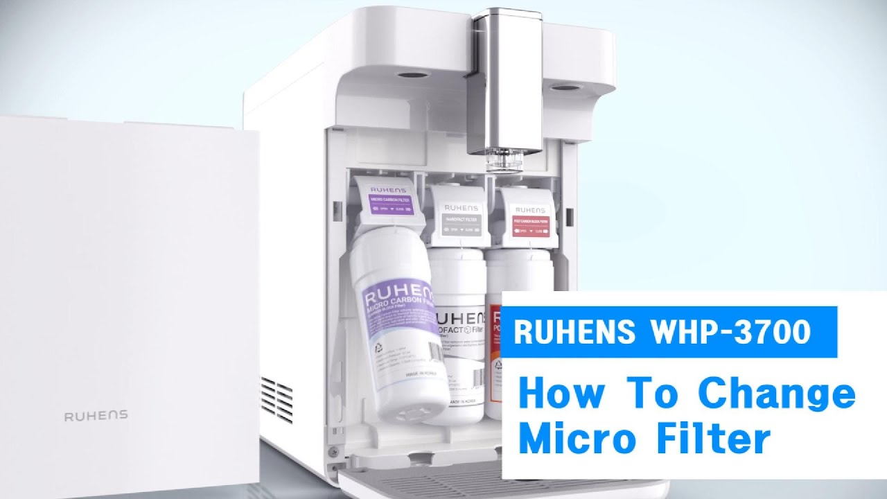 HOW TO CHANGE FILTER RUHENS WHP 3700 MICRO FILTER - YouTube