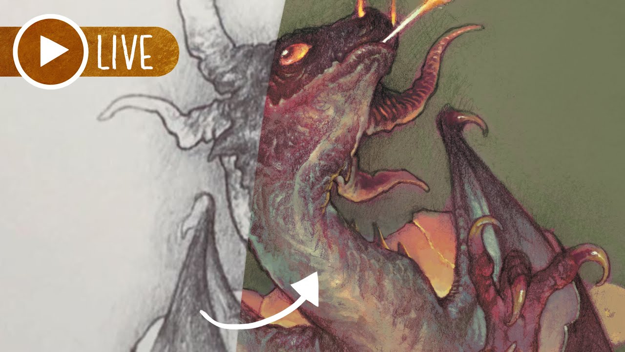 How to Add Color to Pencil Drawings | Livestream - YouTube