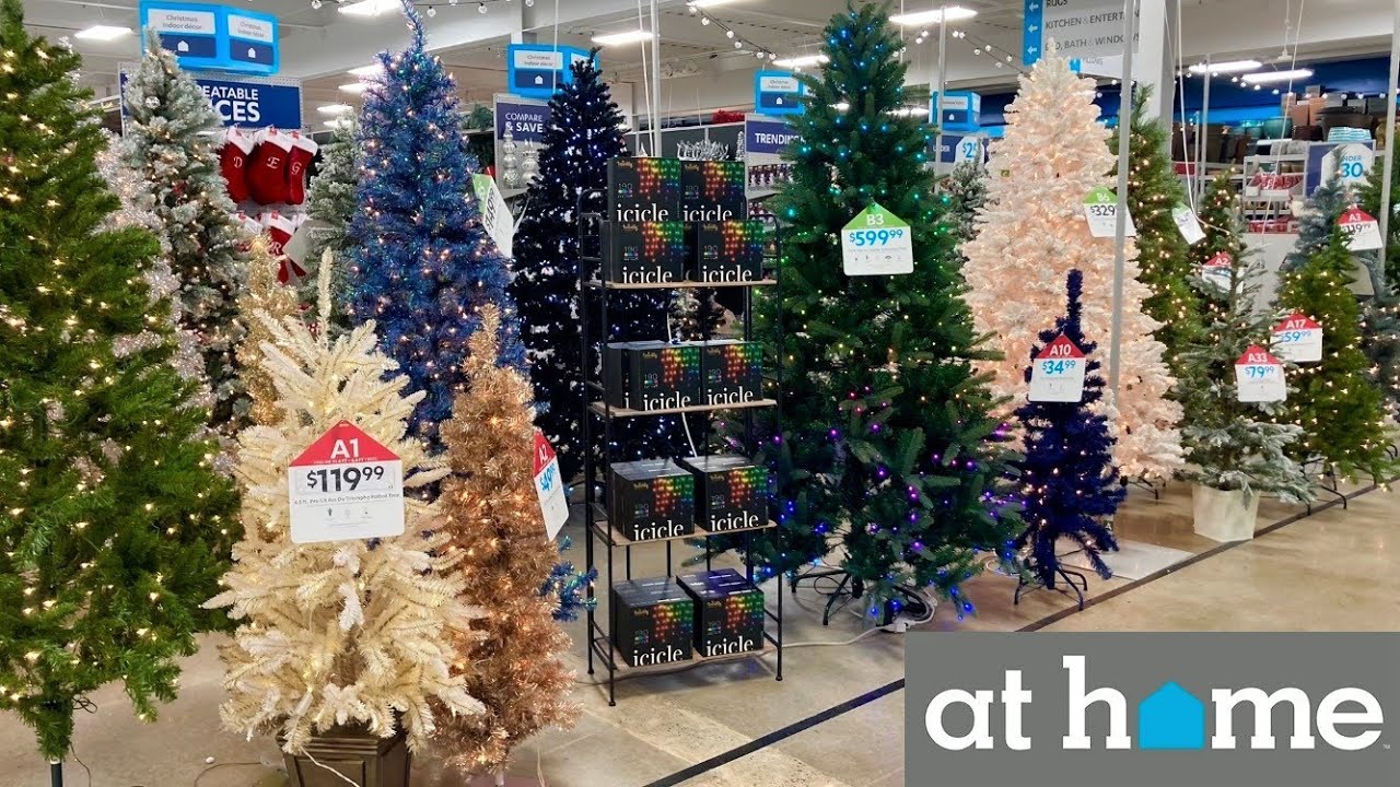 AT HOME CHRISTMAS DECOR CHRISTMAS DECORATIONS TREES SHOP WITH ME ...