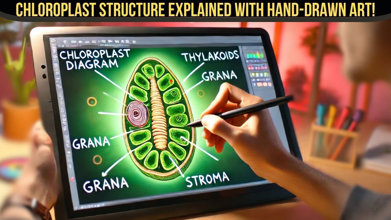 Chloroplast | The Site of Photosynthesis | Hand-Drawn Diagram ...