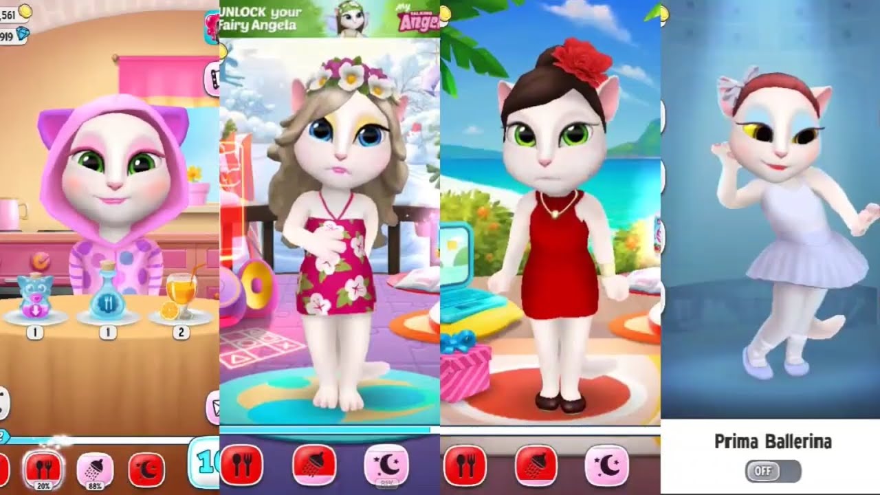 My Talking Angela Gameplay Android ios - YouTube