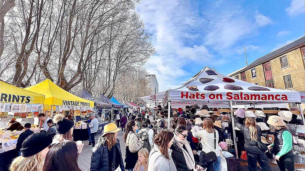 Salamanca Market Walk arounds RETAIL SHOPS Review @ Salamanca Place ...