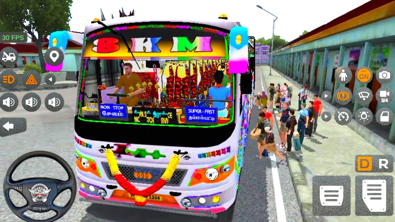 🤩Bus Simulator Indonesia Passenger Best Lighting New SKM TN Private New ...