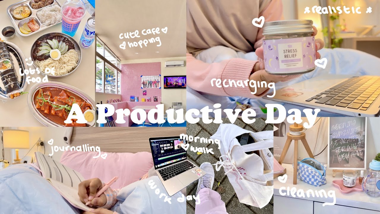 A PRODUCTIVE DAY IN MY LIFE*recharging*getting my work done,cute cafe ...