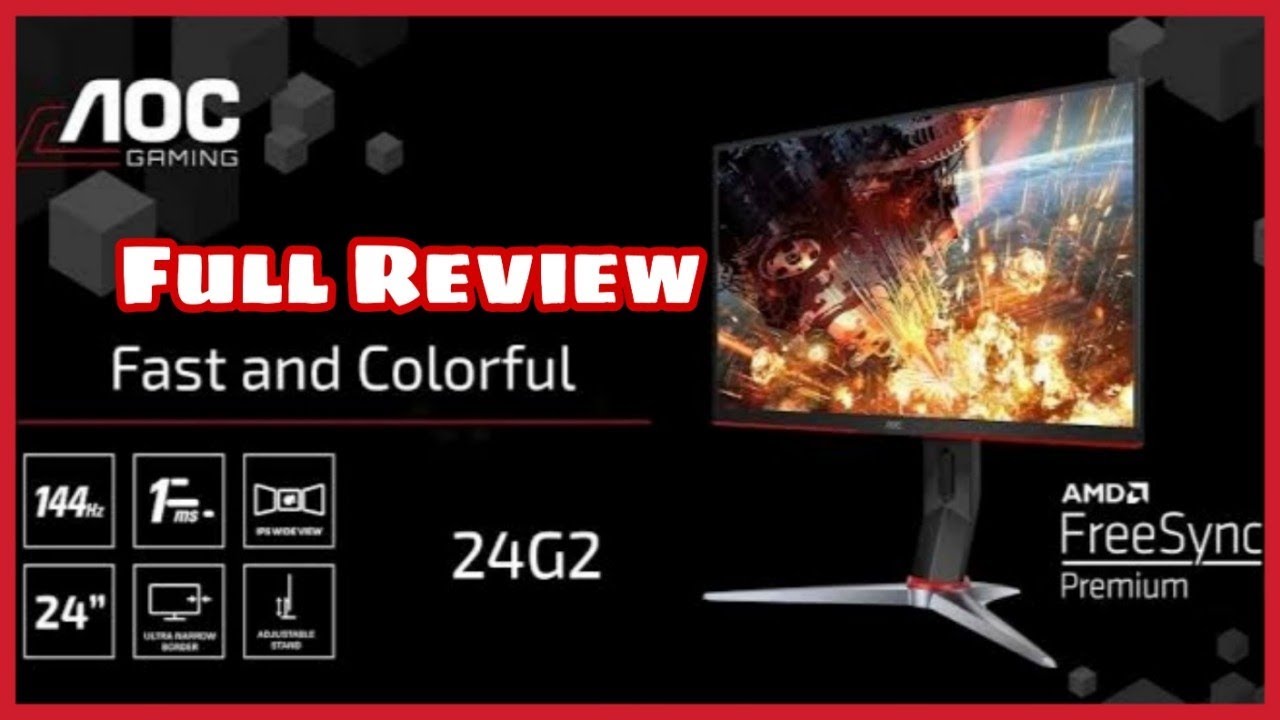AOC 24G2 Full Review, Best 1080p 144Hz Gaming Monitor 2020 - YouTube