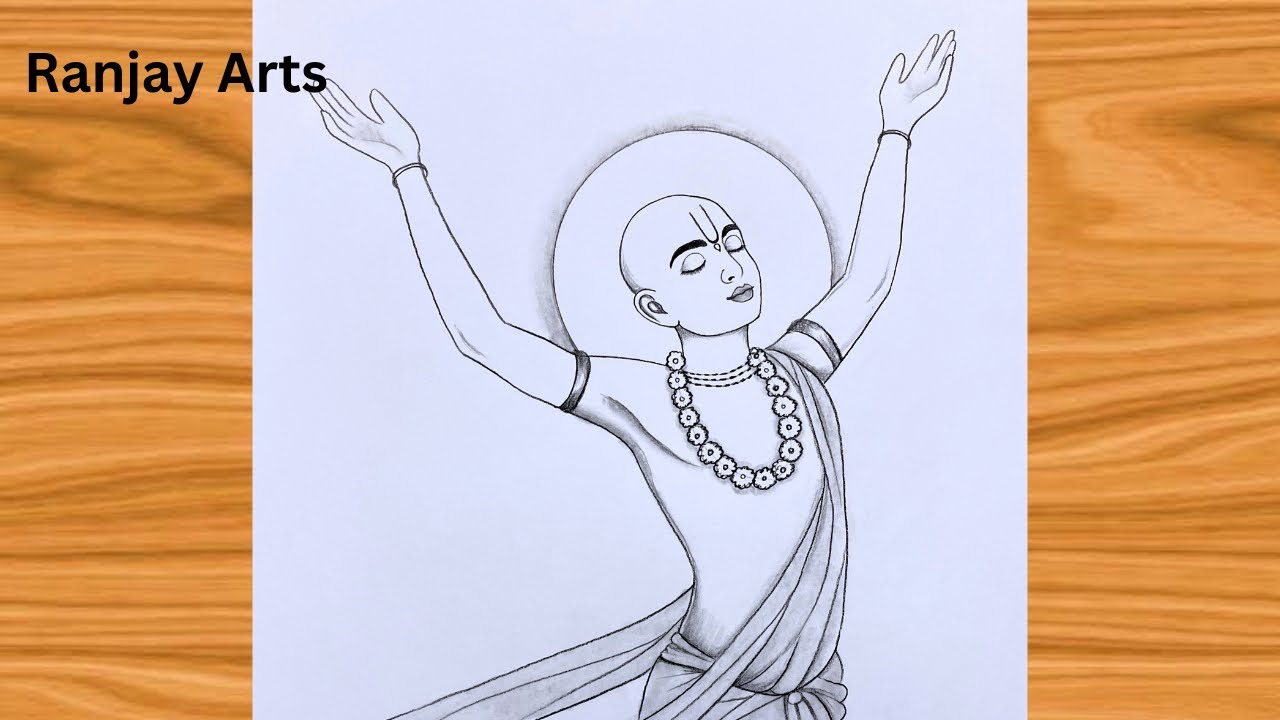 How to draw Chaitanya Mahaprabhu easy step by step | Drawing for ...