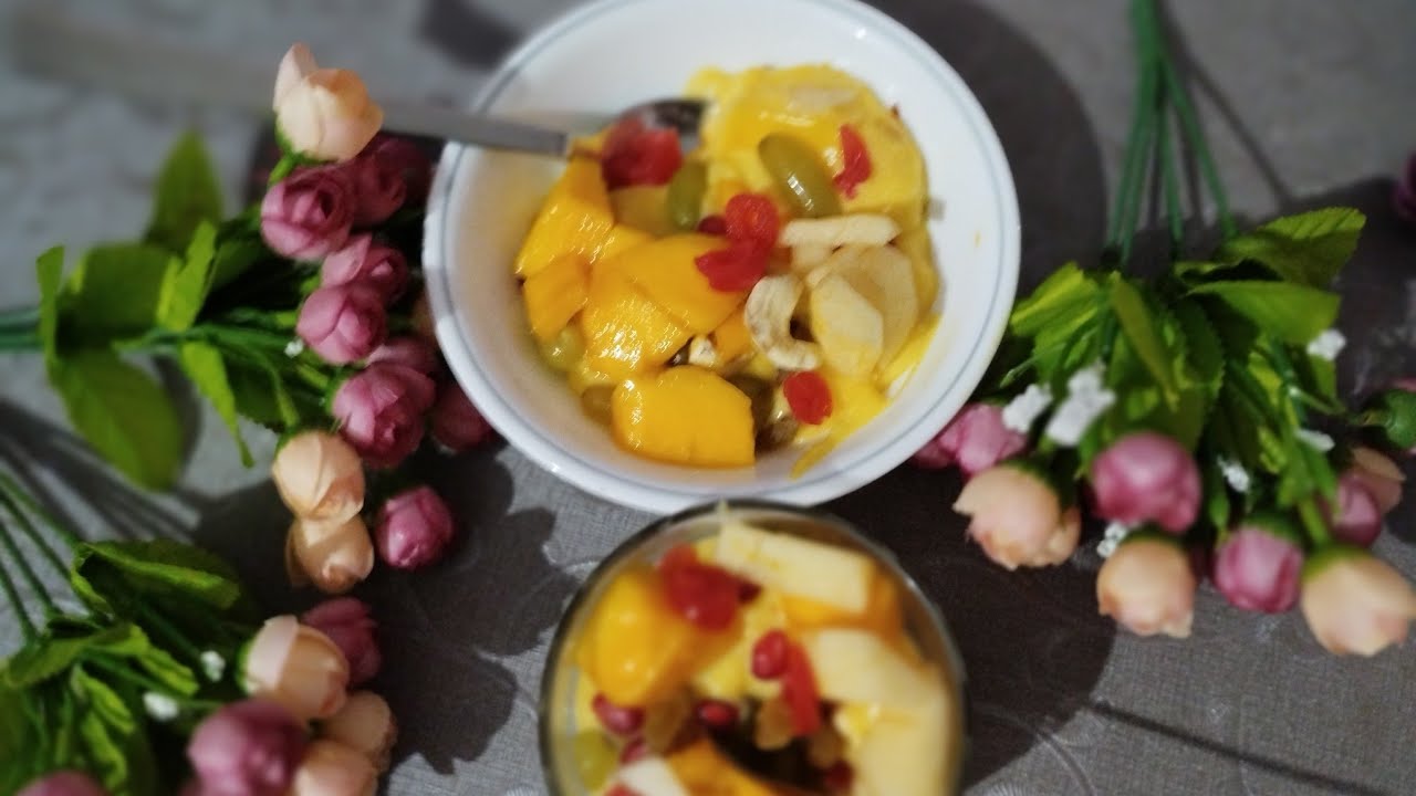 fruits Custer recipe 💐💐💐 - YouTube