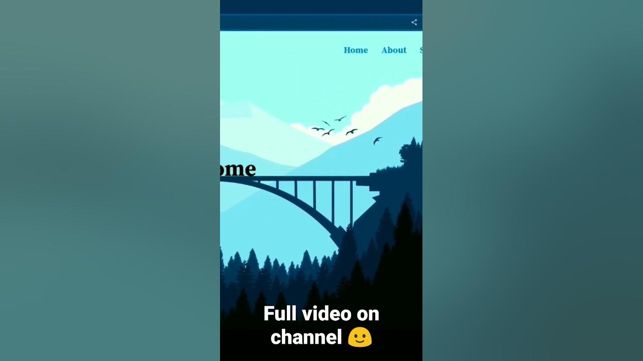 Animated Html Css Website π₯ Shorts Css Html Htmlcss Javascript Youtube