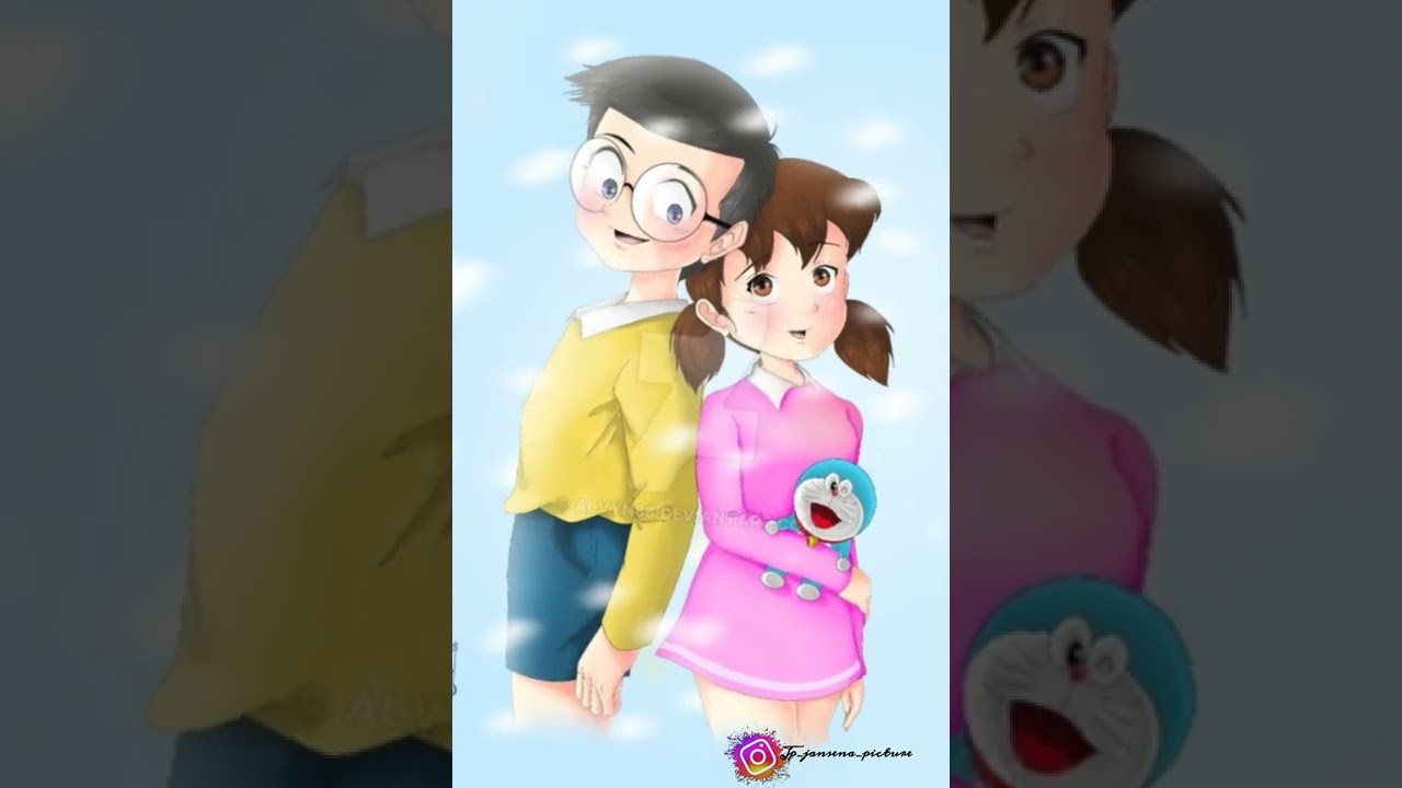 Nobita and Shizuka// lovely status// in Hindi song singer#arjitsingh ...