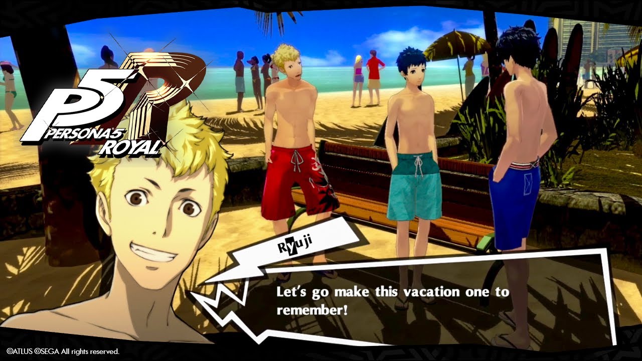 Hawaii Date with Ryuji at Waikiki Beach ― PERSONA 5 ROYAL - YouTube
